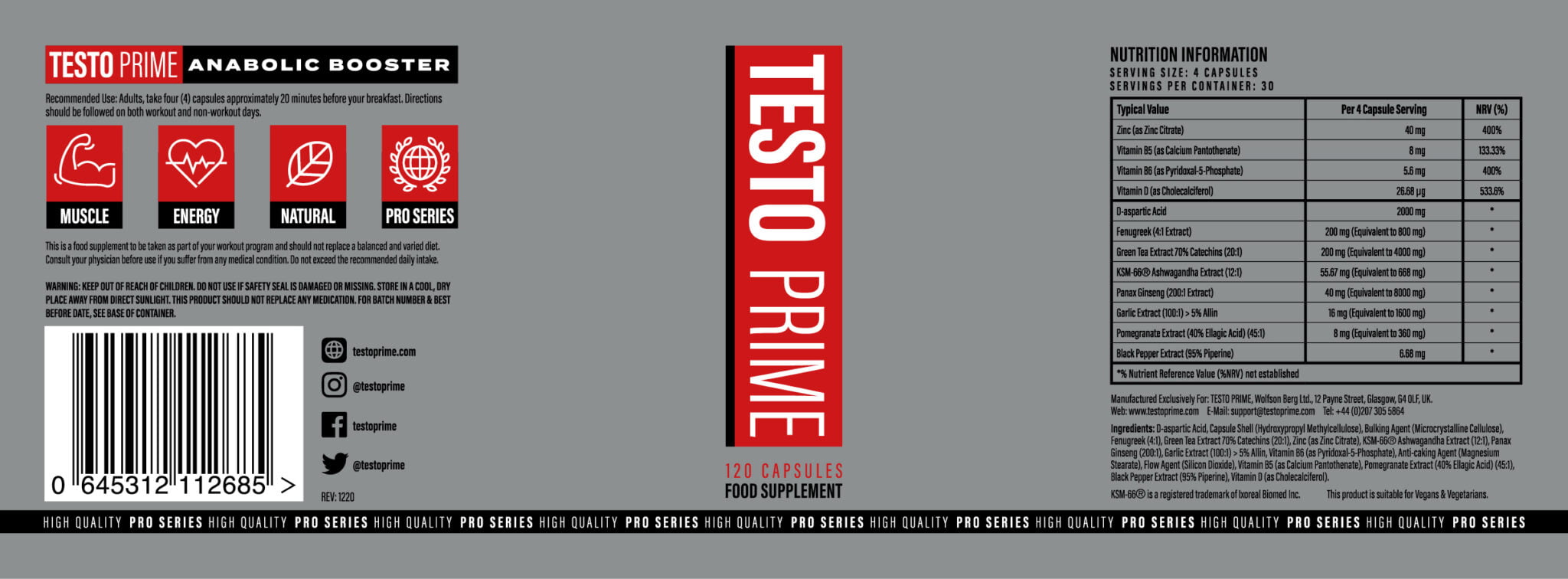 TestoPrime Canada: Promising Pills for Testosterone Boost!